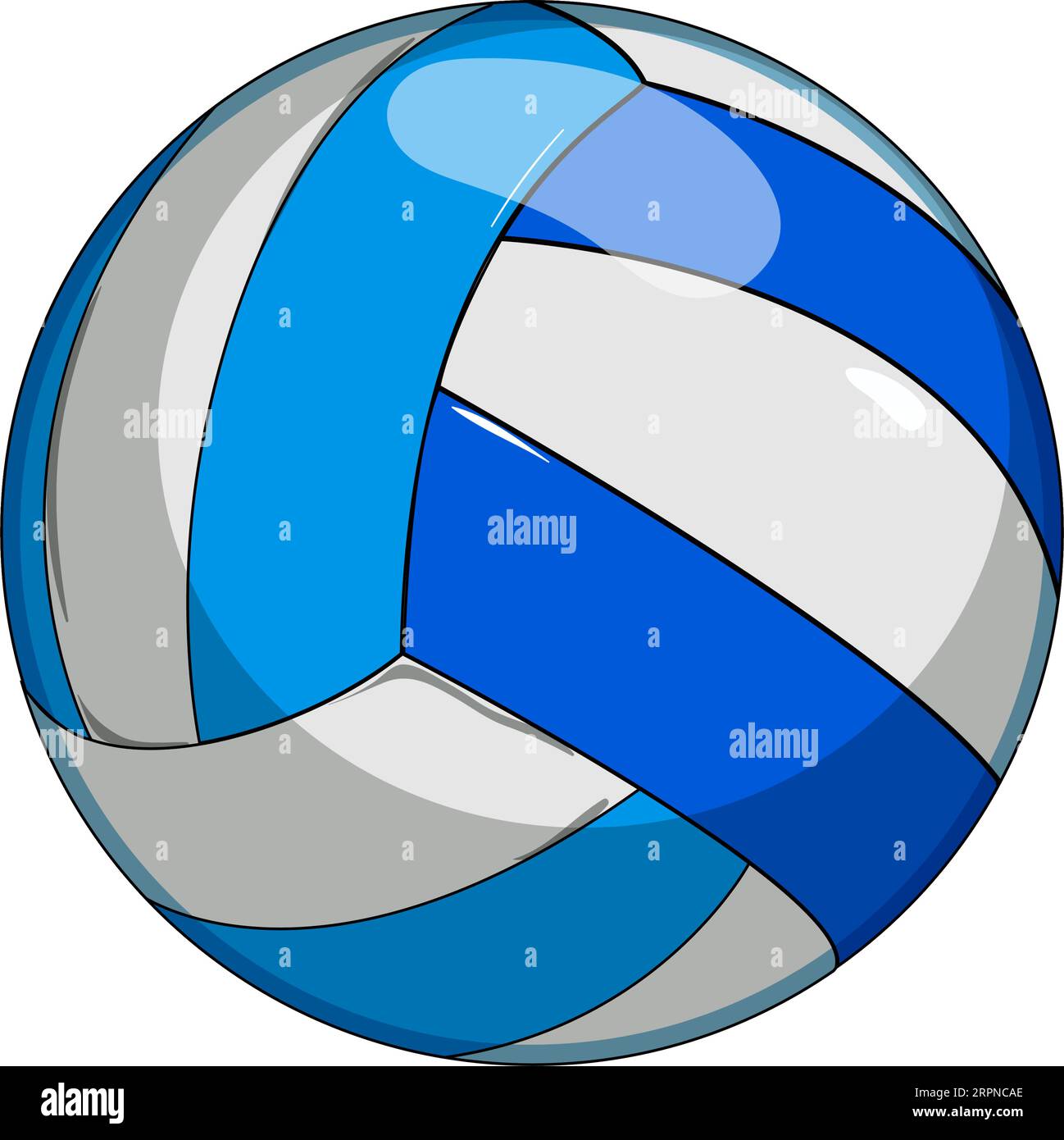 activity volleyball ball cartoon vector illustration Stock Vector Image ...