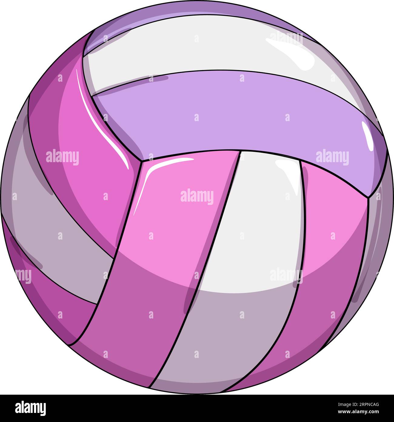 competition volleyball ball cartoon vector illustration Stock Vector ...