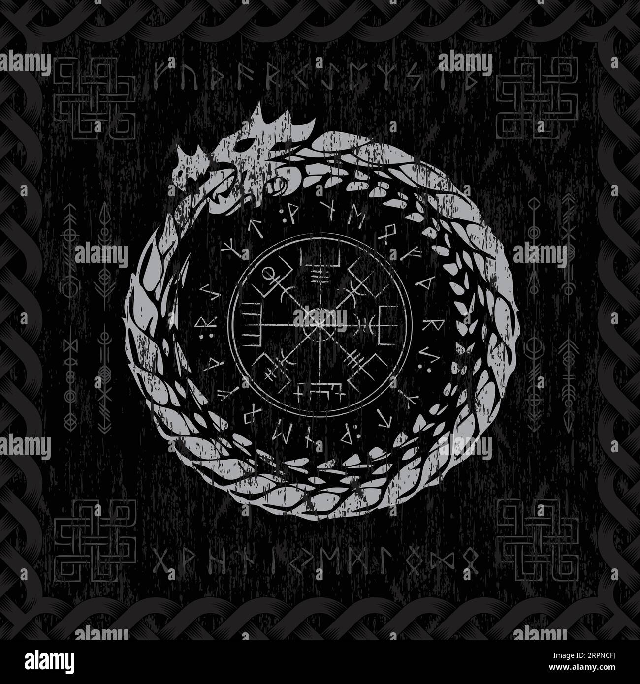 Runes dragon hi-res stock photography and images - Alamy