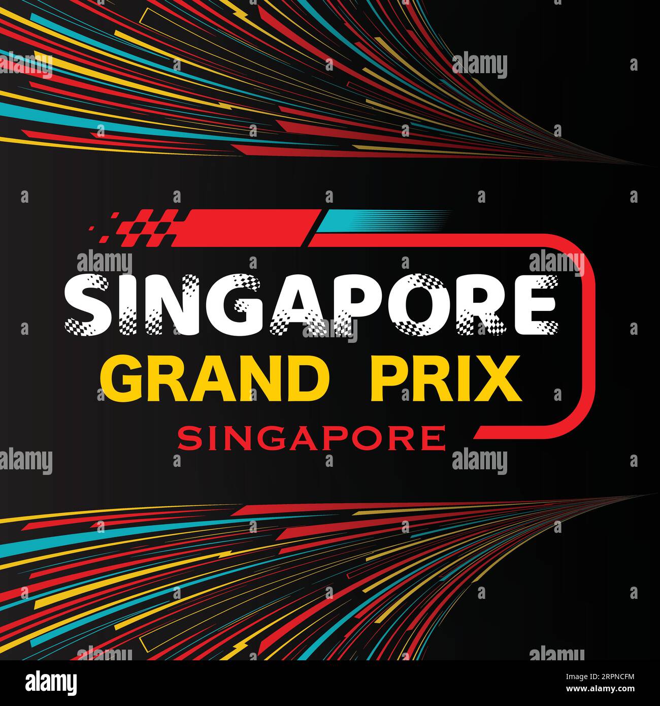 Singapore grand prix poster hi-res stock photography and images - Alamy