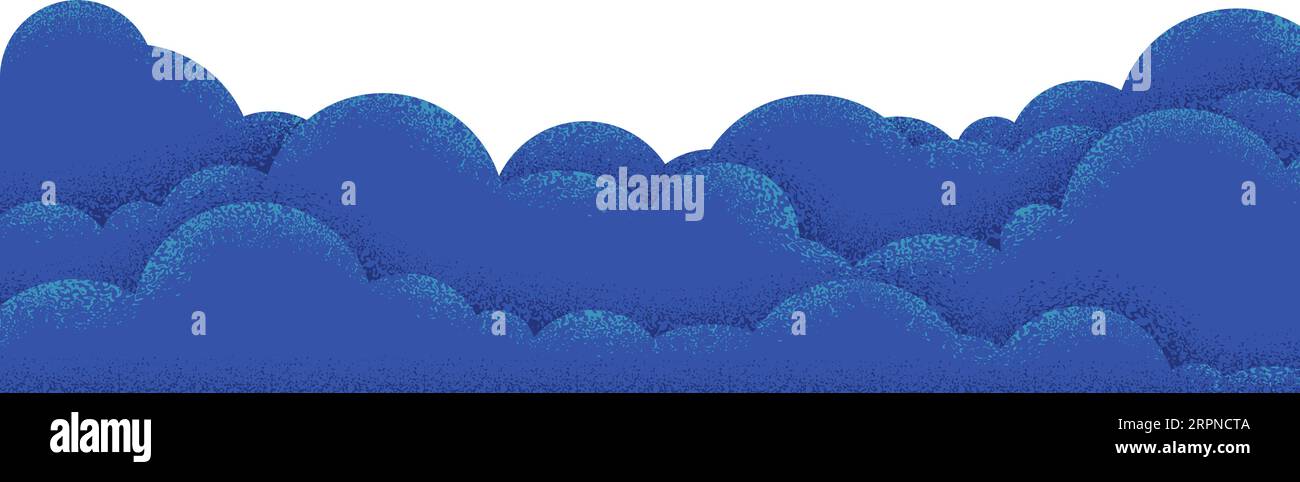 Cloud bottom border. Blue sky high background Stock Vector Image & Art ...