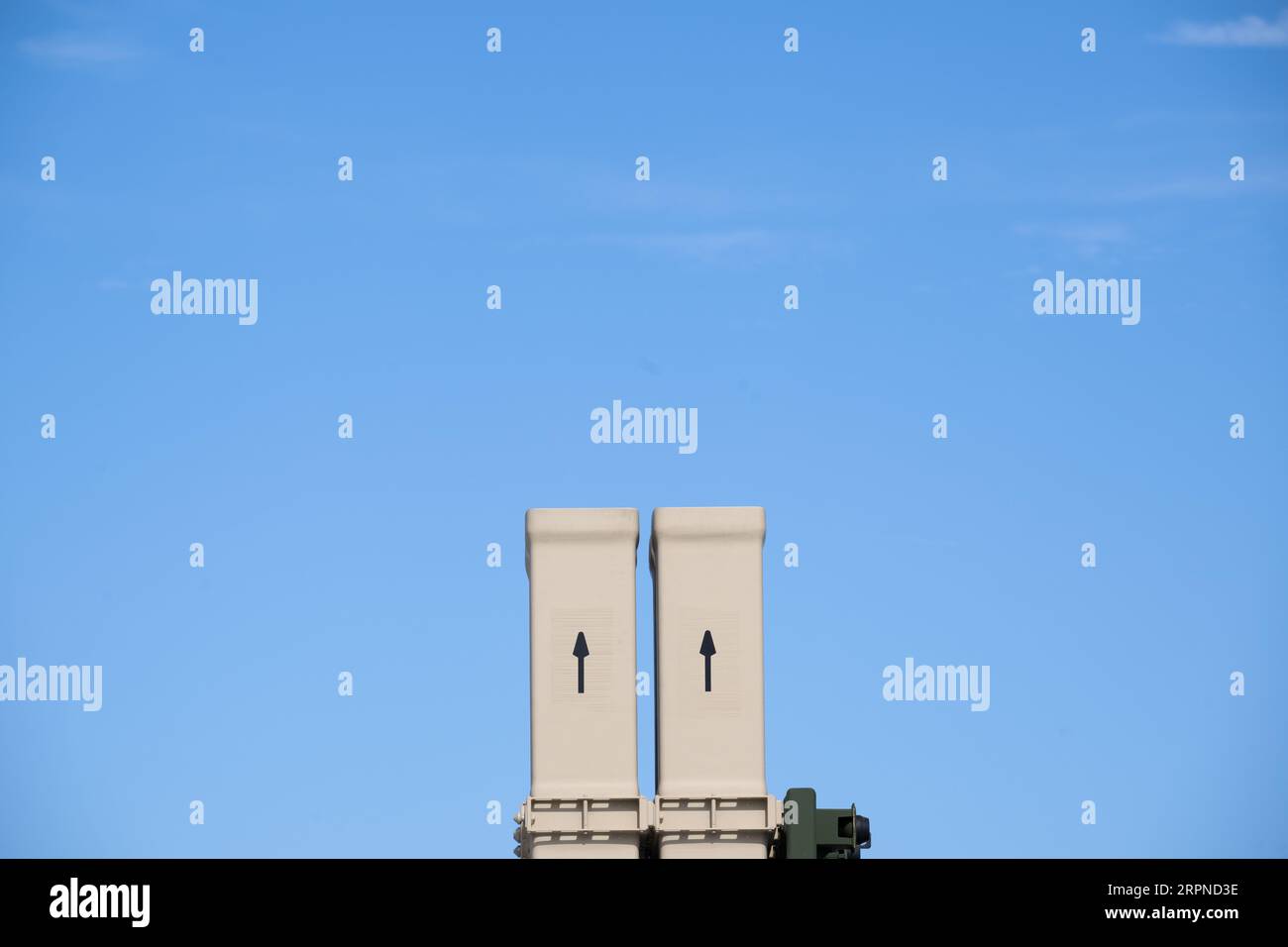 Panker, Germany. 05th Sep, 2023. Missile container of the IRIS-T SLM ...