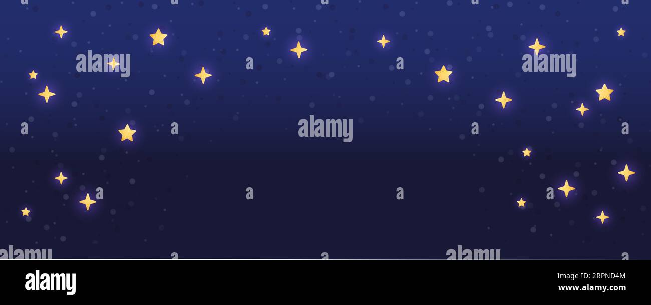 Night sky with shining stars. Empty nature background Stock Vector ...