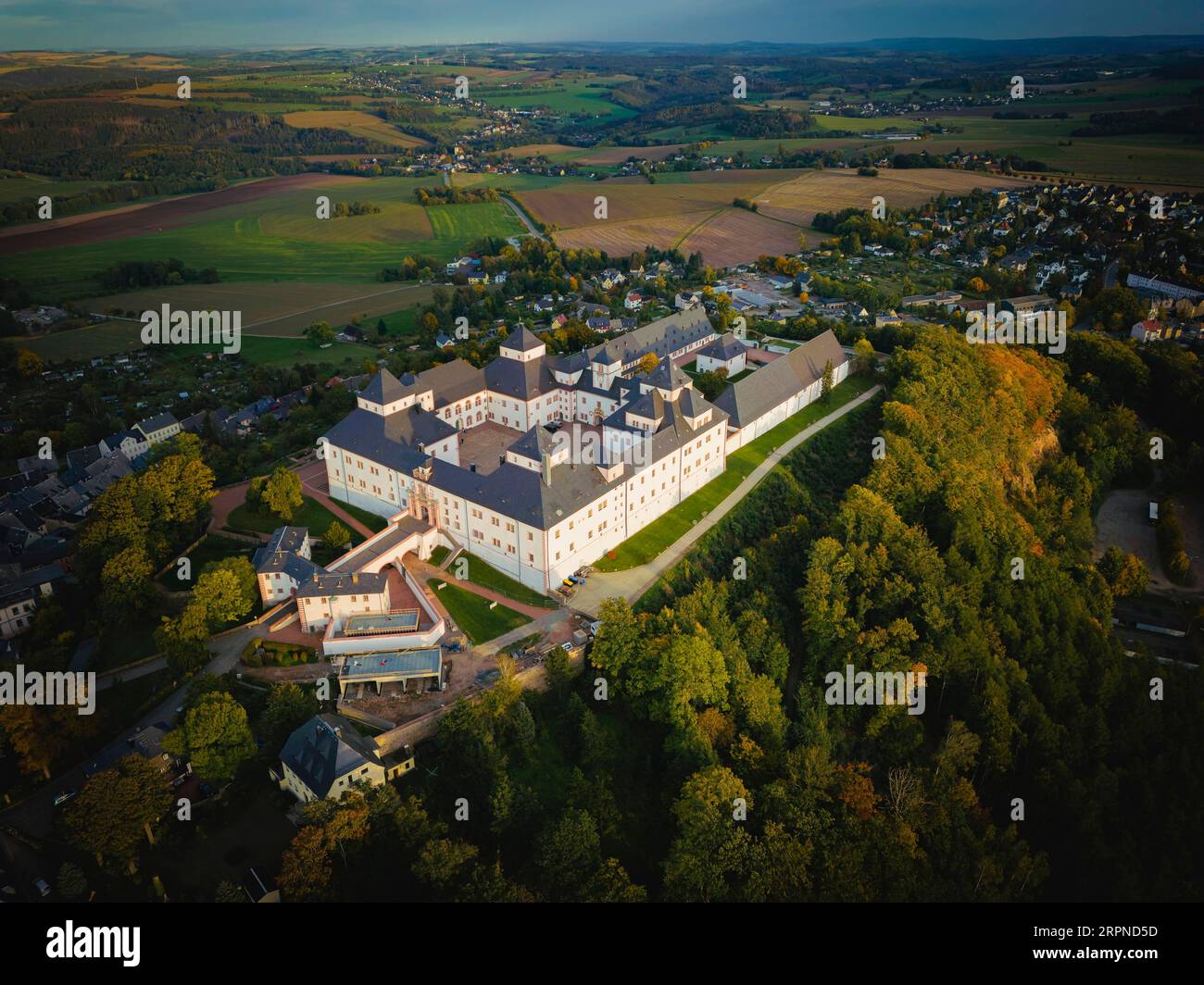Aerial hunting lodge hi-res stock photography and images - Alamy