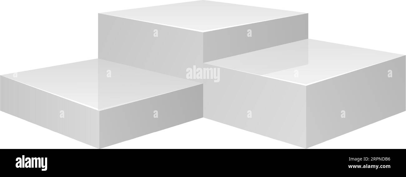 Abstract round realistic pedestal Cut Out Stock Images & Pictures - Alamy