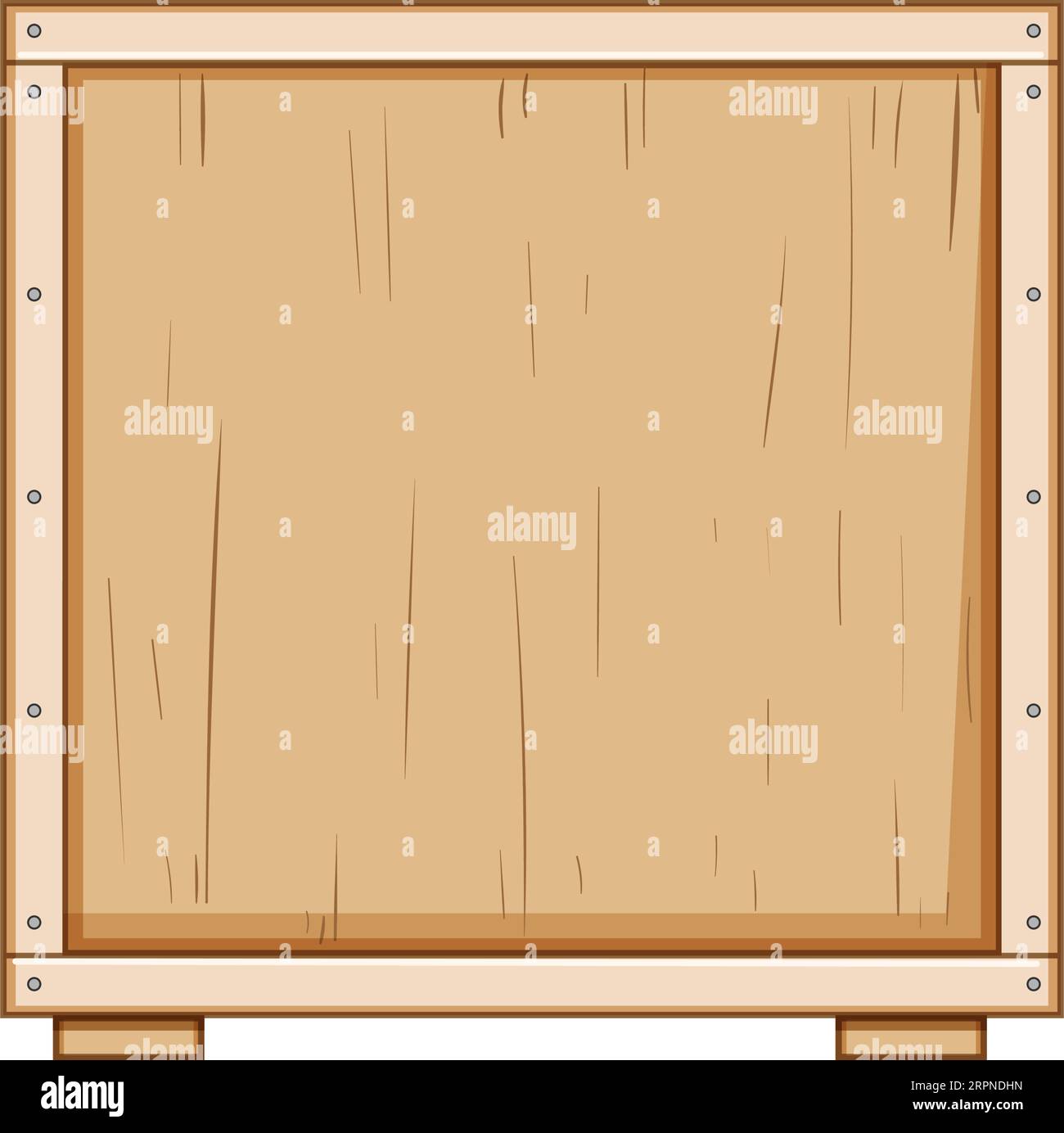 container wooden crate cartoon vector illustration Stock Vector Image ...