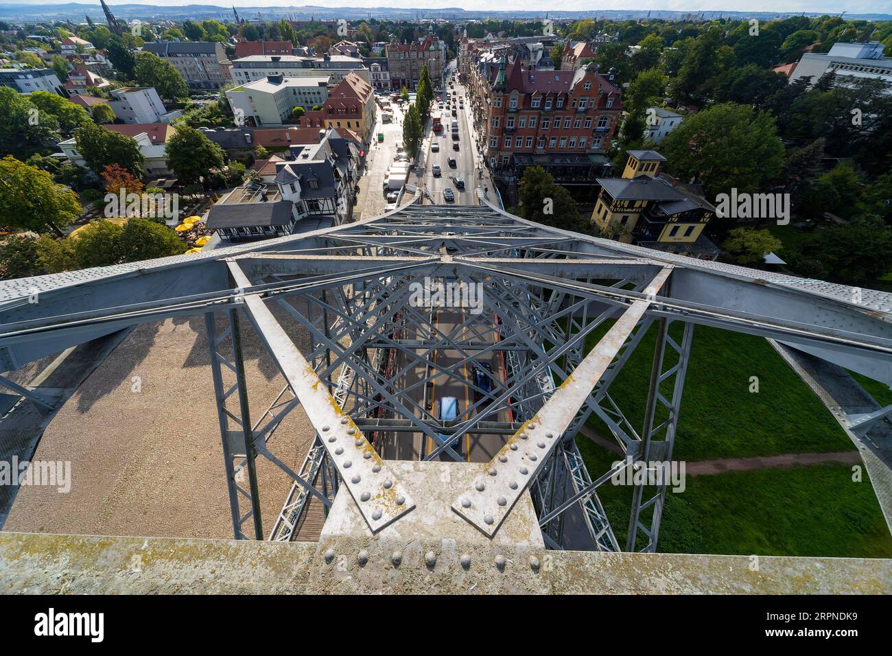Elbe Bridge Blue Wonder Stock Photo - Alamy