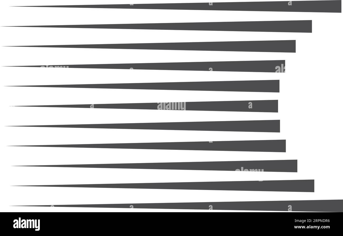 Comic speed lines. Black motion direction symbol Stock Vector Image ...