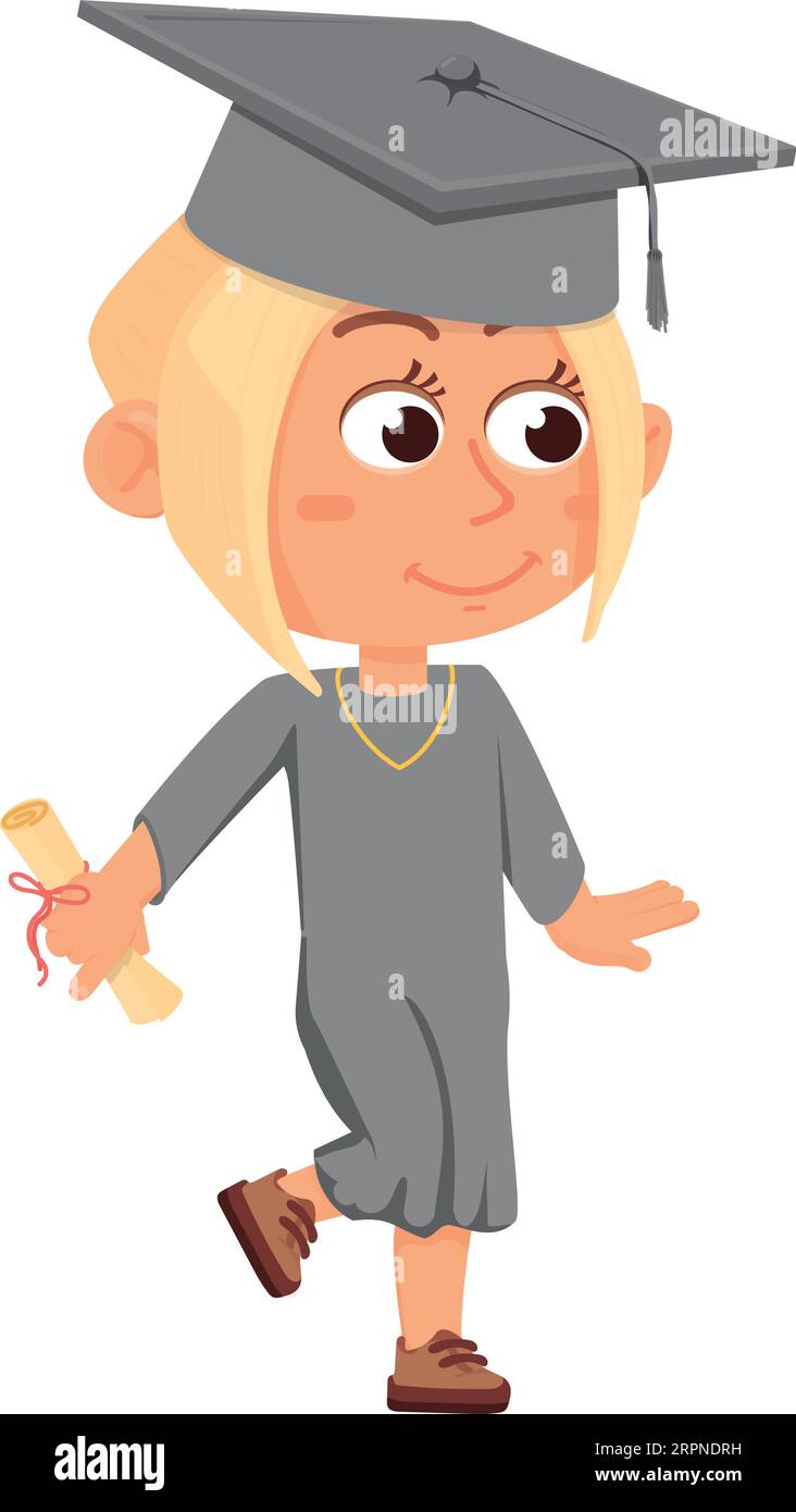 Illustration kid holding diploma book school Stock Vector Images - Alamy