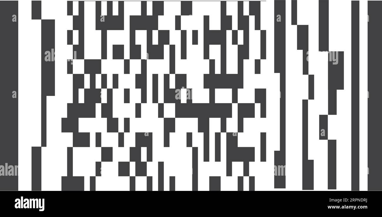 Matrix code. Product info encrypted. Scan technology Stock Vector Image ...