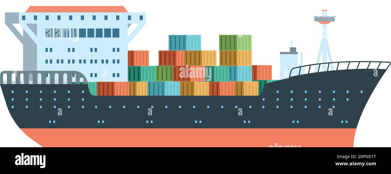 Marine shipping containers Cut Out Stock Images & Pictures - Alamy