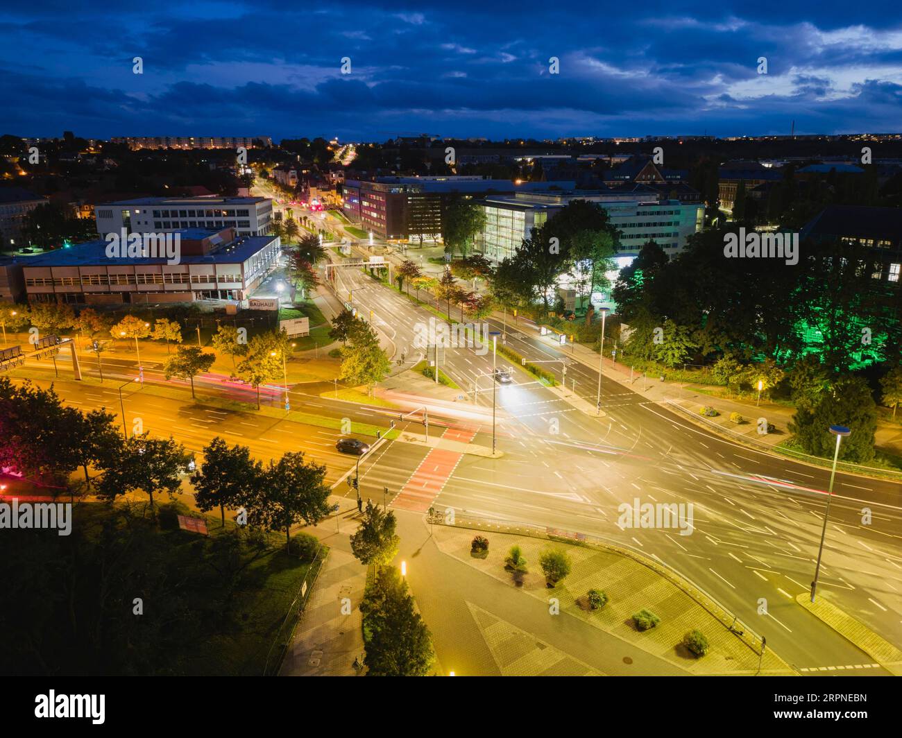 Fritz Foerster Platz with TU buildings, new refectory and auditorium ...