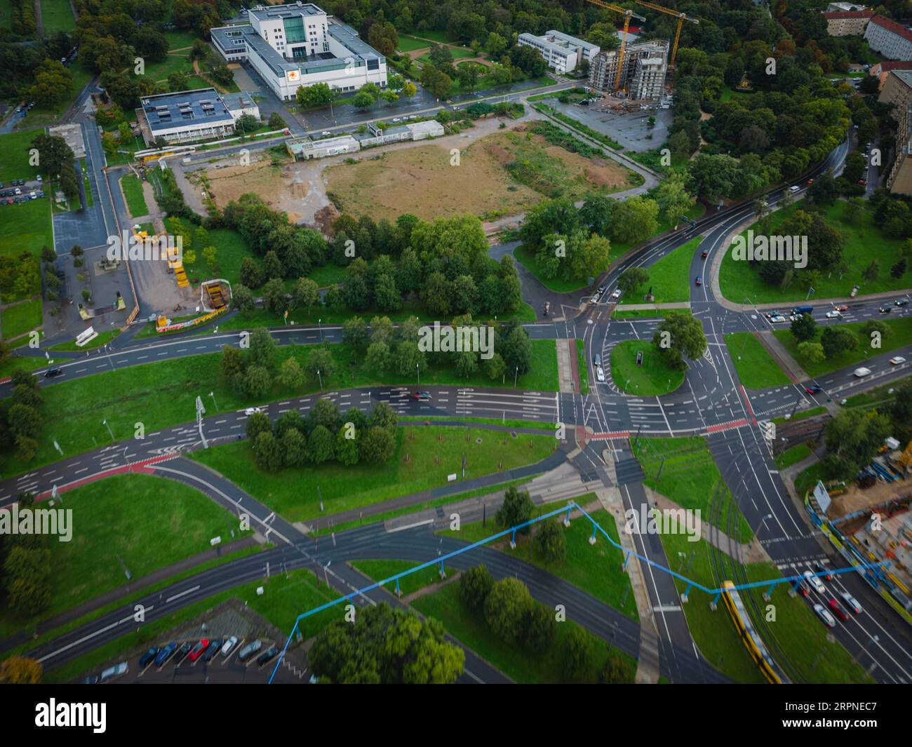 Georgplatz with the Lingner City construction site and the Hygiene ...