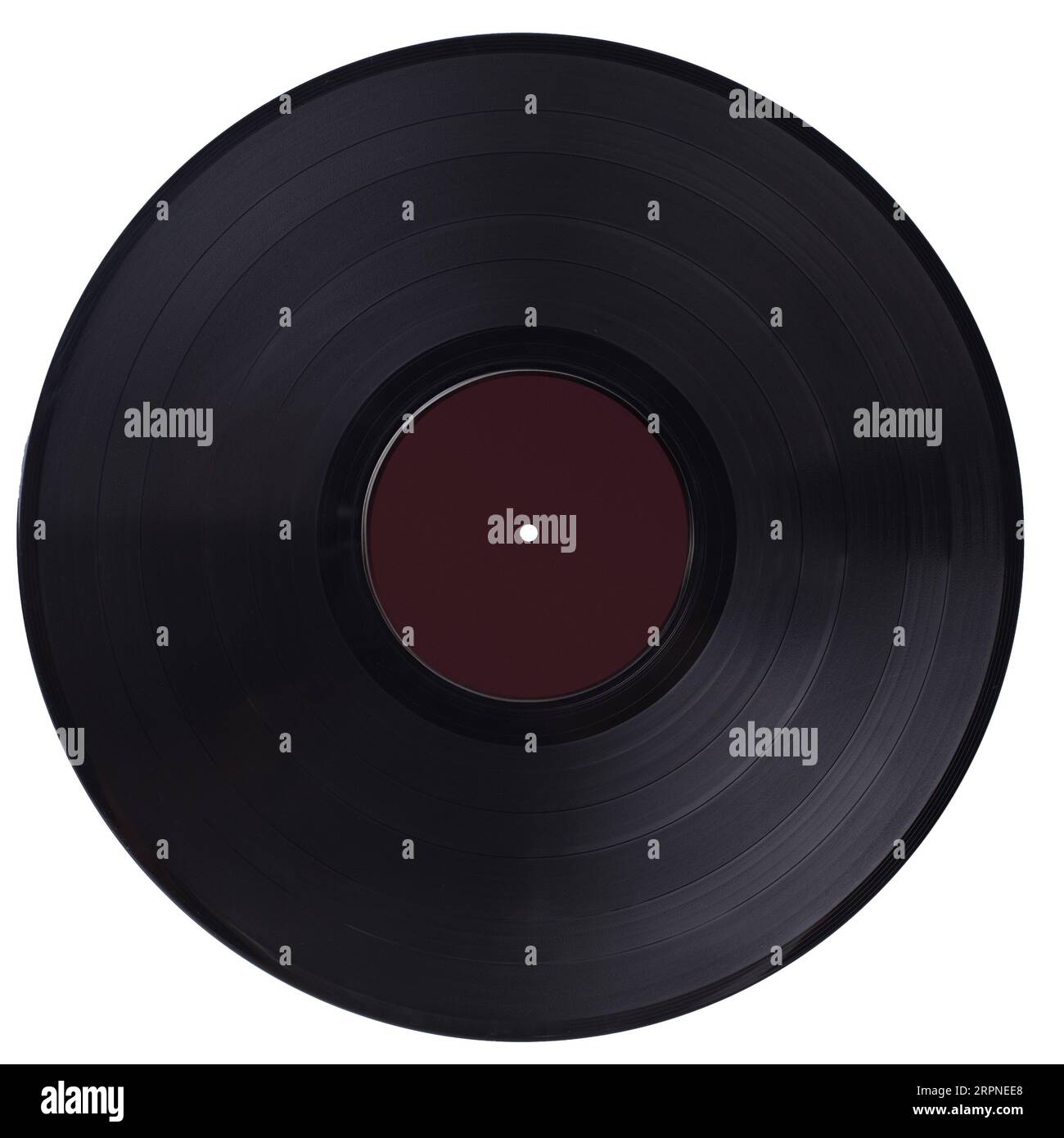 Isolated Black Vinyl Record with Blank White Label Stock Photo - Alamy