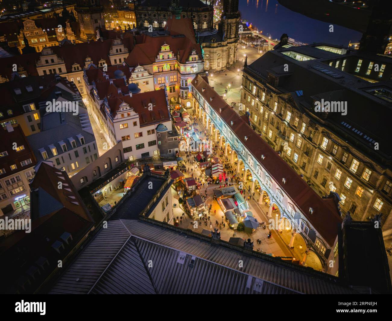 Historic Christmas Market in the Stable Yard of the Residence Palace ...