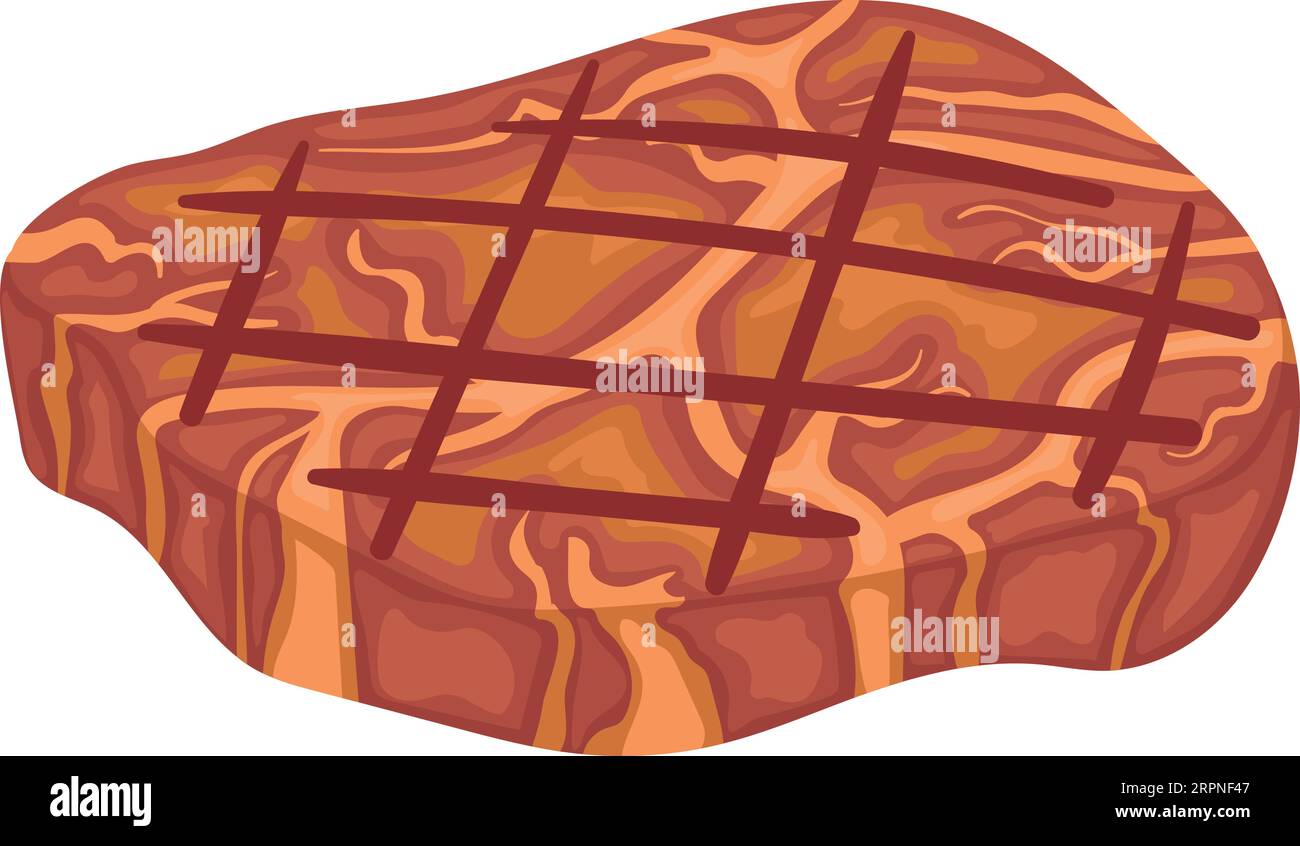 Grilled bbq meat steak. Smoked hot pork Stock Vector Image & Art - Alamy