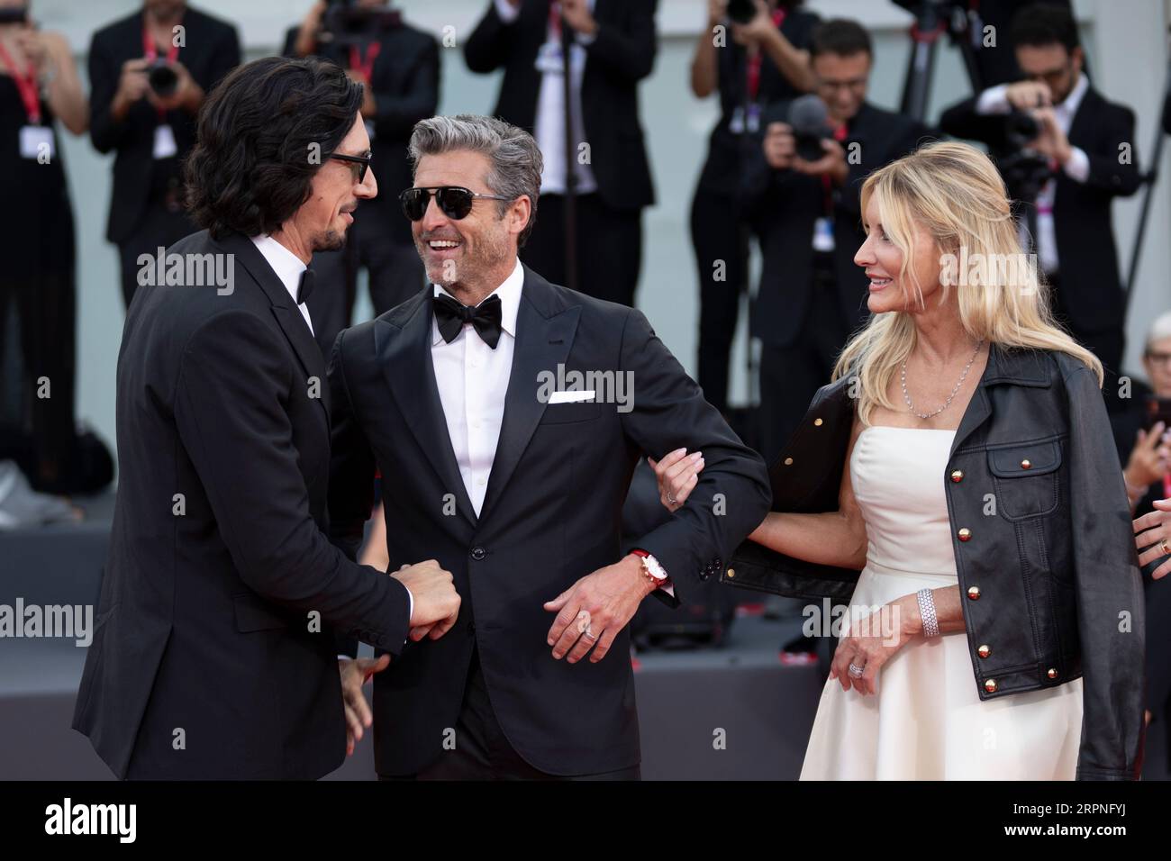 Lido di Venezia, August 31, 2023 - Adam Driver and Patrick Dempsey ...