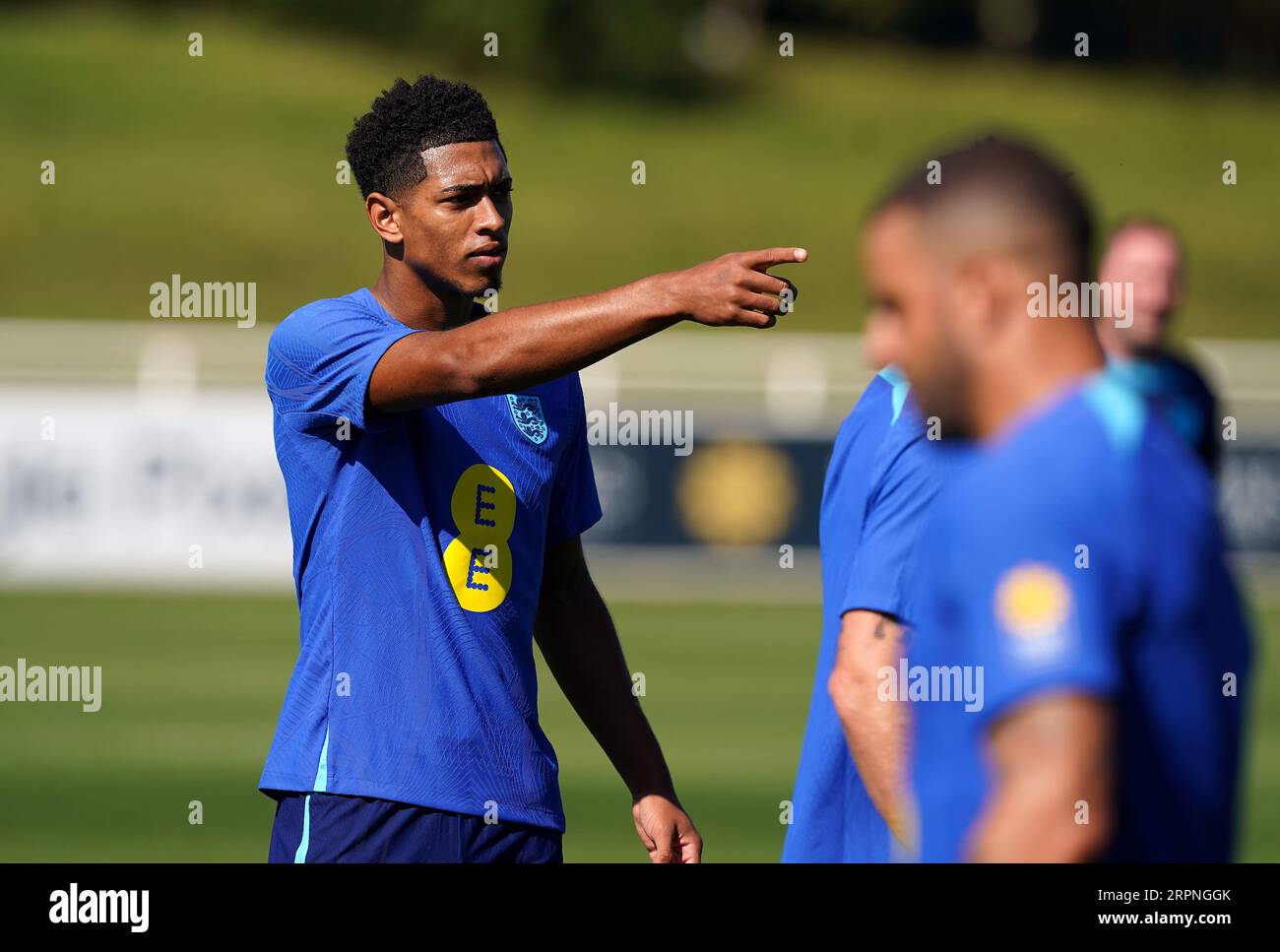 England's Jude Bellingham during training at St. George's Park, Burton ...