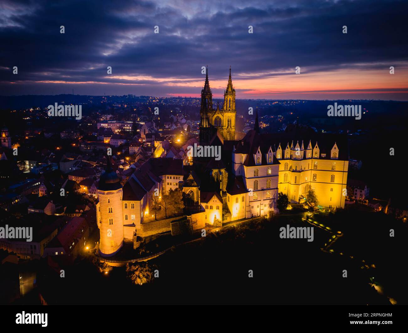 Aerial view albrechtsburg castle hi-res stock photography and images ...