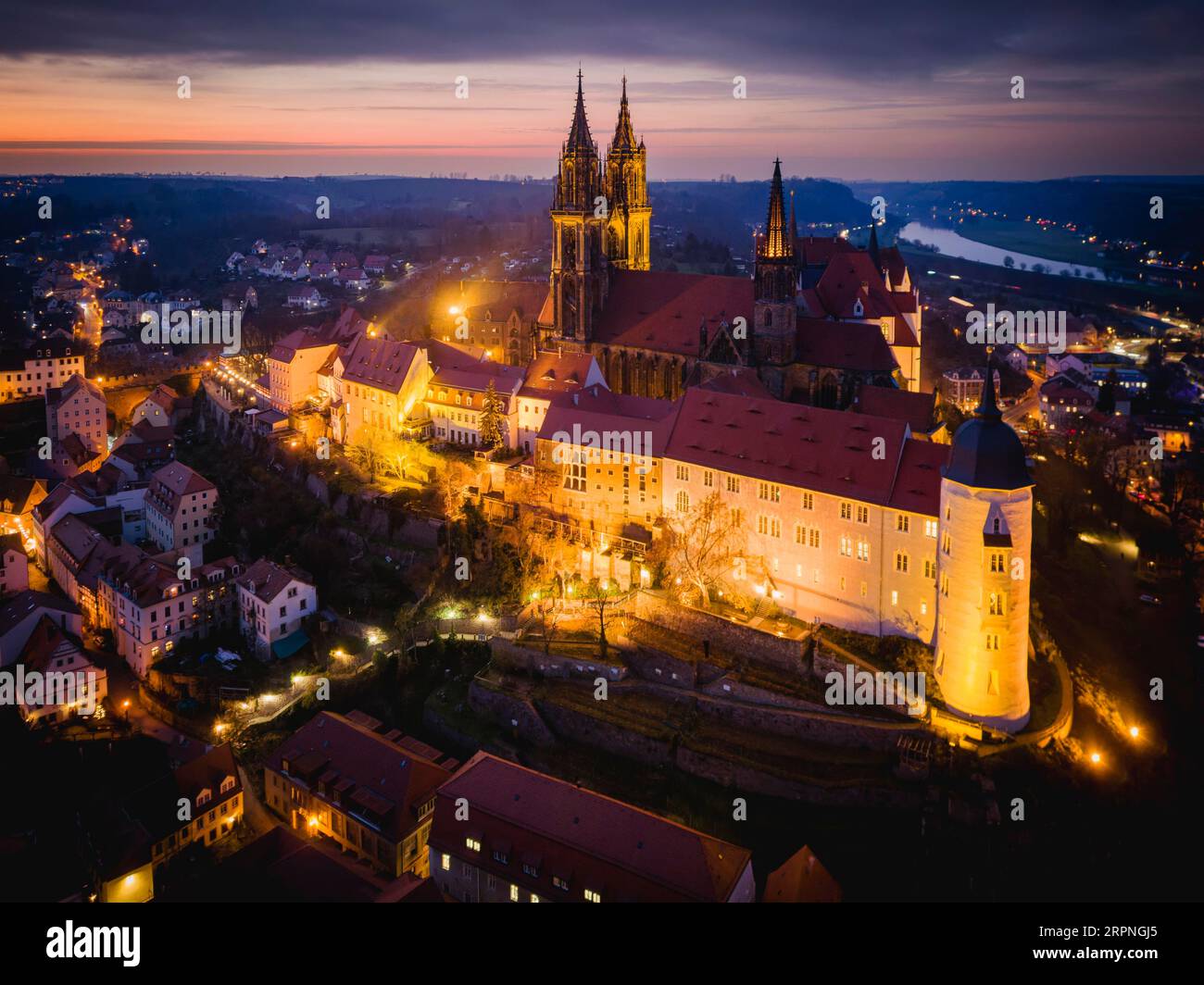 Albrechtsburg aerial hi-res stock photography and images - Alamy