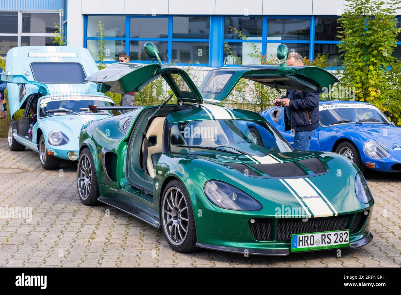 Large Wartburg Melkus meeting on the grounds of the Dresden Melkus ...