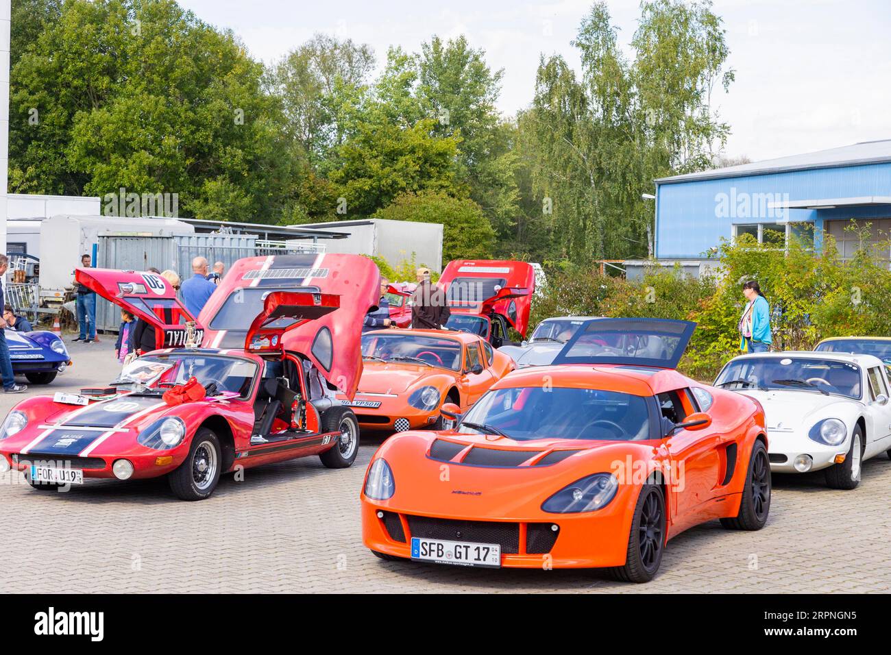 Large Wartburg Melkus meeting on the grounds of the Dresden Melkus ...