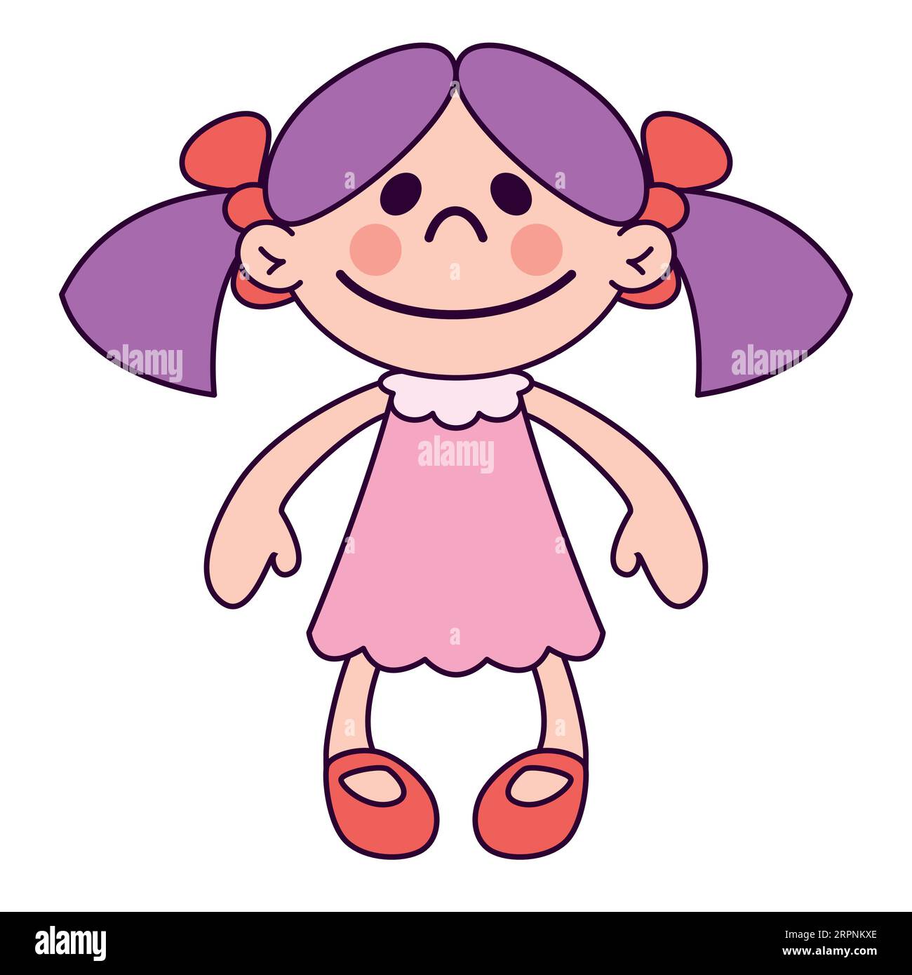Cartoon girl art hi-res stock photography and images - Alamy