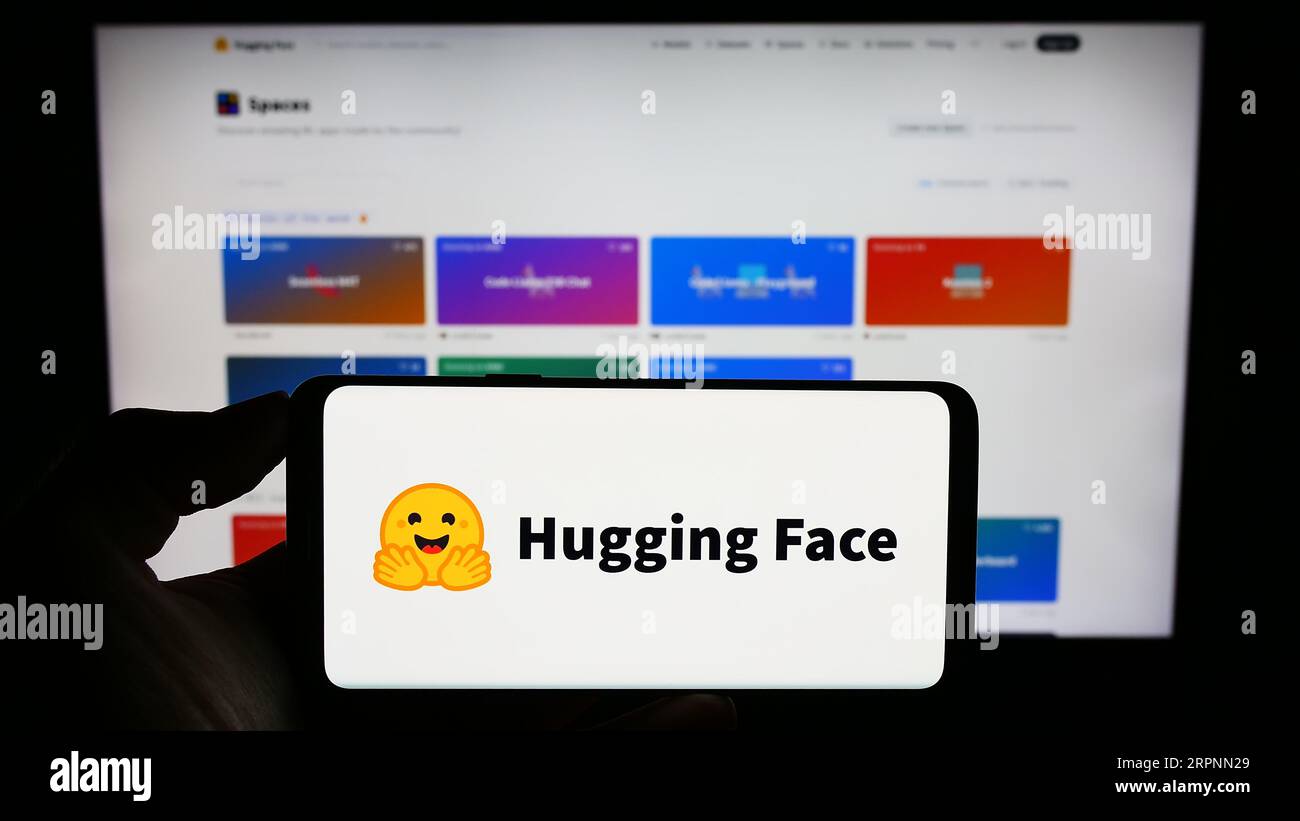 Hugging face ai logo hi-res stock photography and images - Alamy