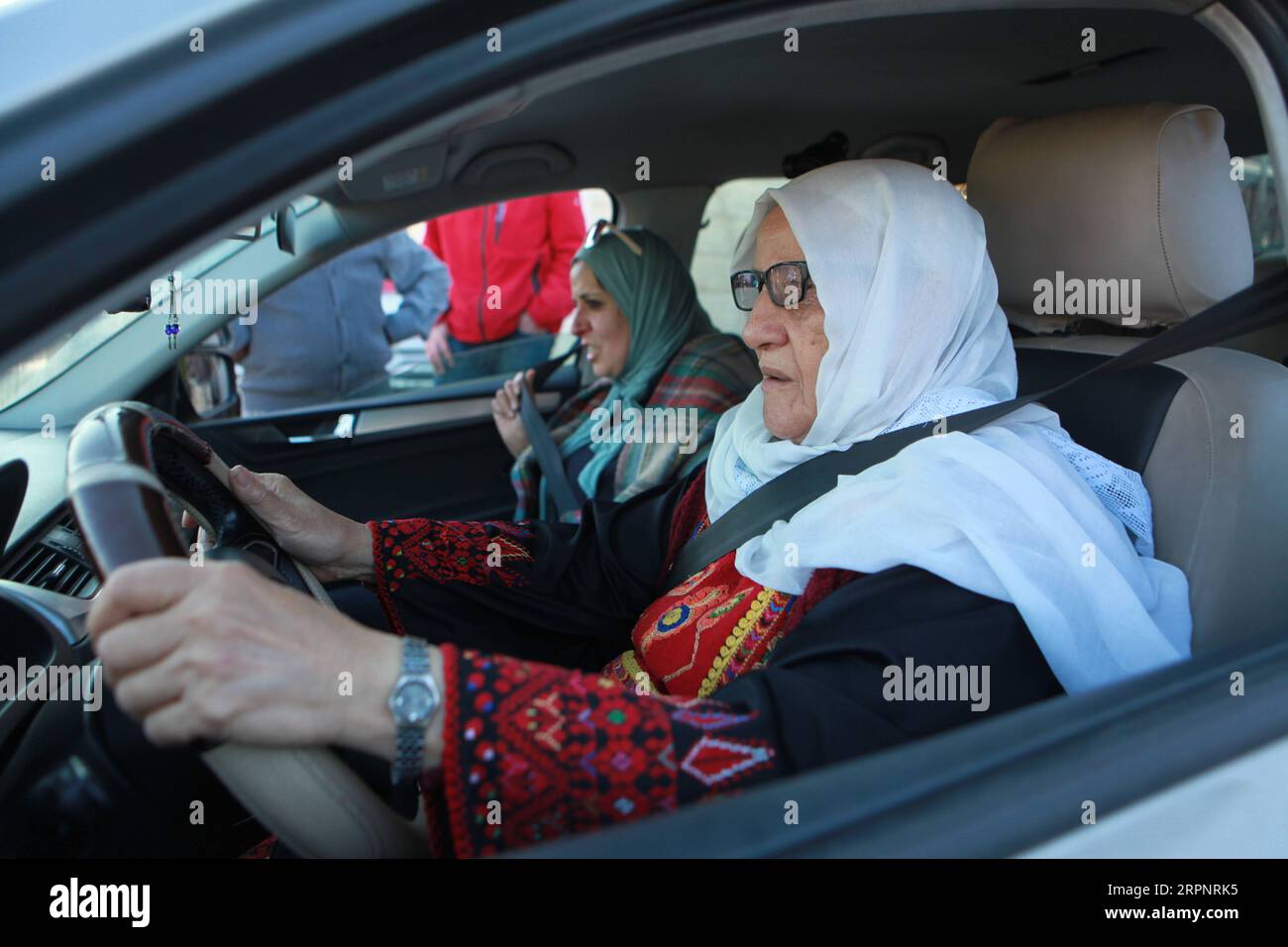 Elderly women drives car hi-res stock photography and images - Alamy