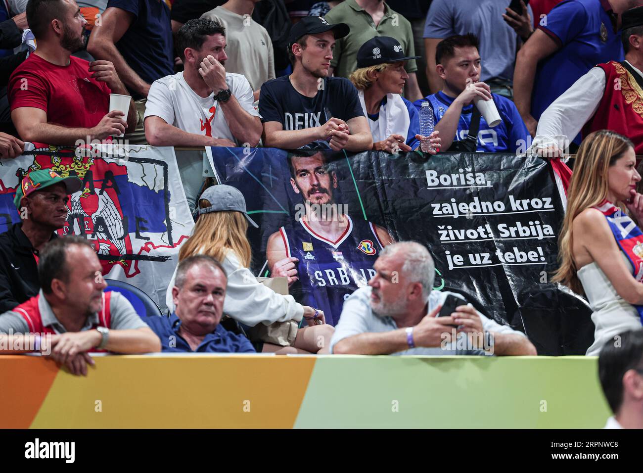 Manila, Philippines. 5th Sep, 2023. A poster of Serbia's Borisa Simanic ...