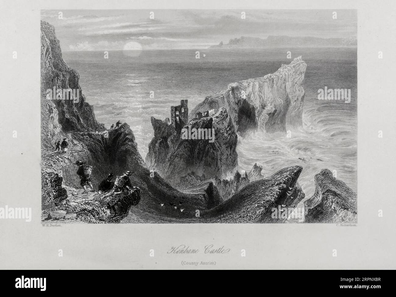 Kenbane castle old hi-res stock photography and images - Alamy