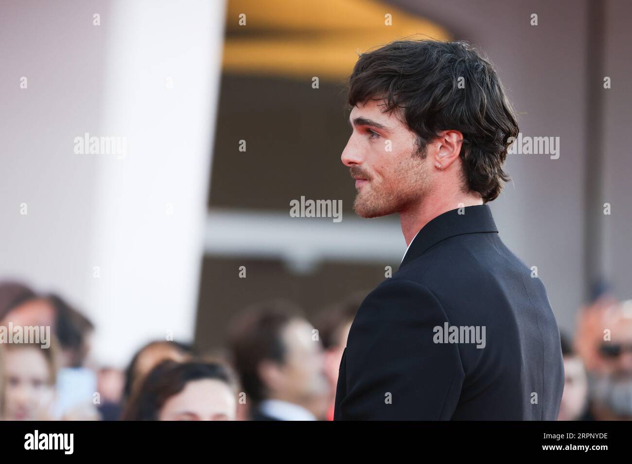 Jacob Elordi attends a red carpet for the movie "Priscilla" at the 80th ...