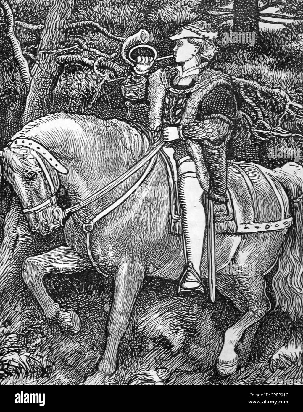 The Prince Lost in the Forest illustrated by Arthur Hughes, 1832-1915 ...