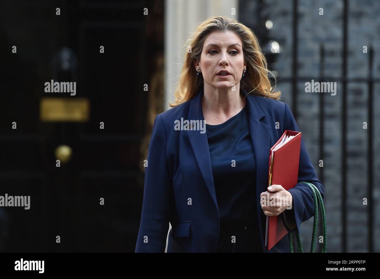 Penny mordaunt leaves downing street hi-res stock photography and ...