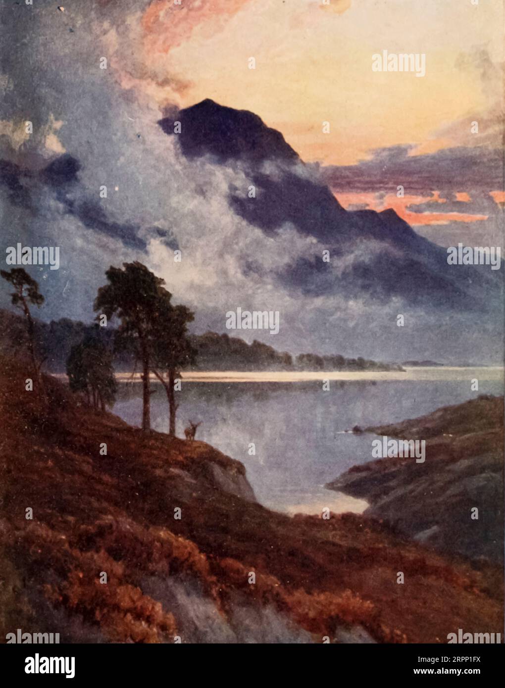 Vintage paintings scottish landscape hi-res stock photography and ...