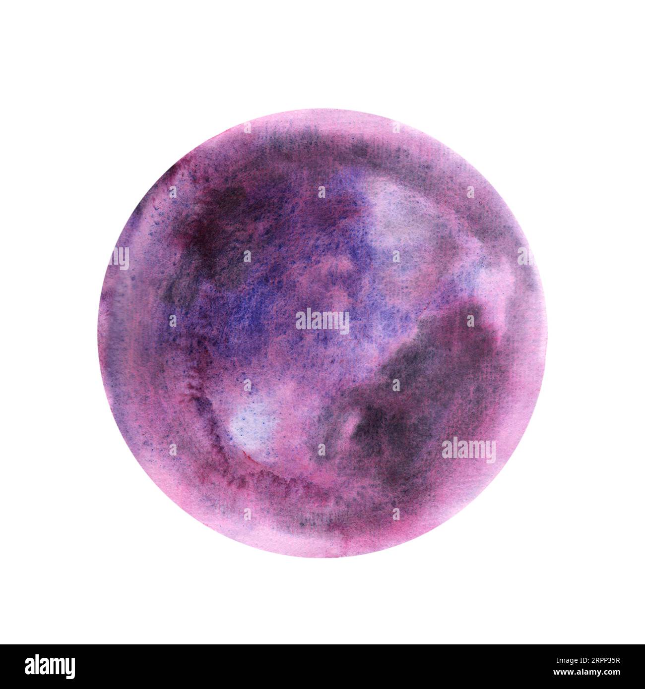 Witch's purple magic glass crystal ball isolated on white background ...