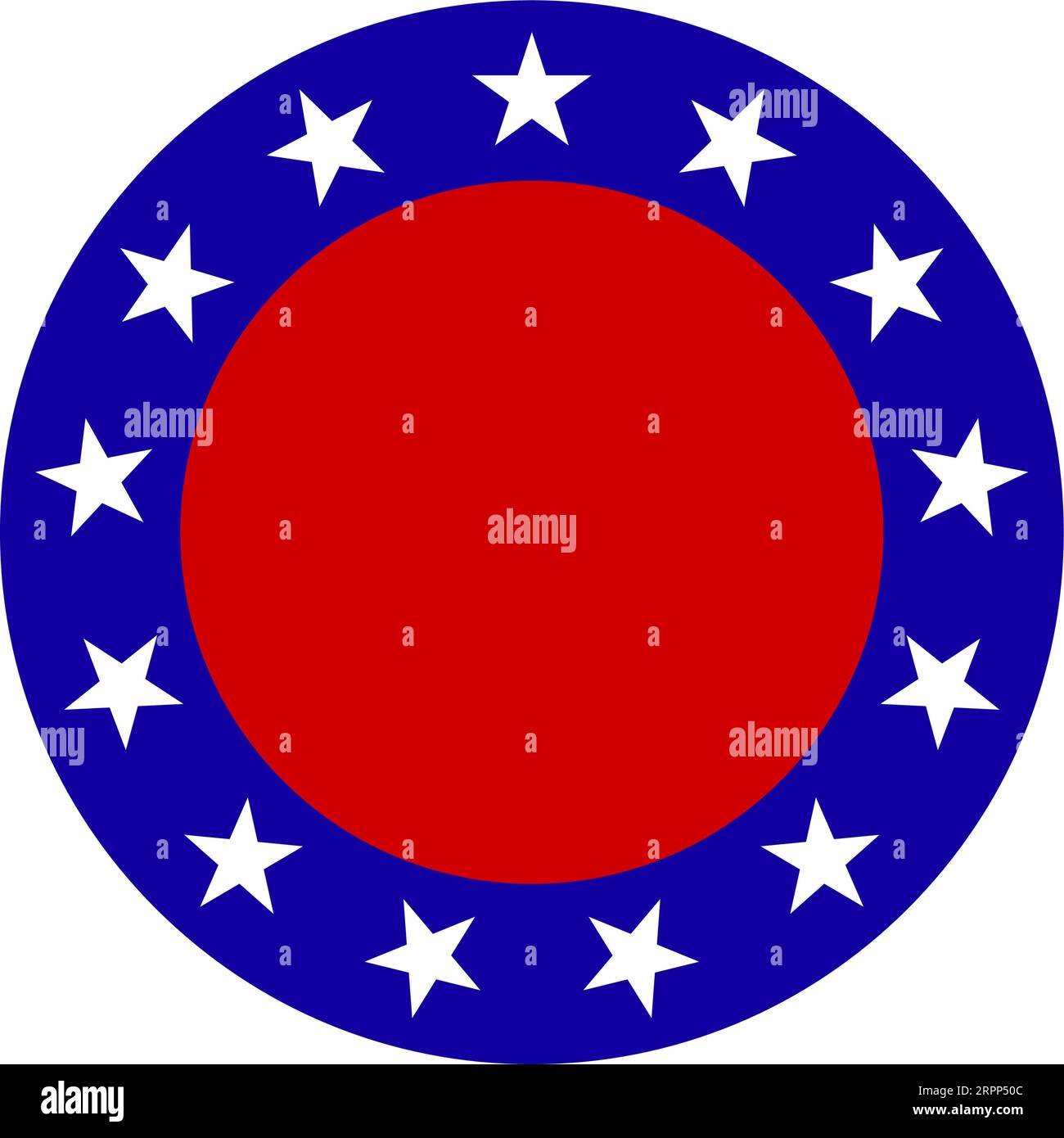 Round American flag frame Stock Vector Image & Art - Alamy