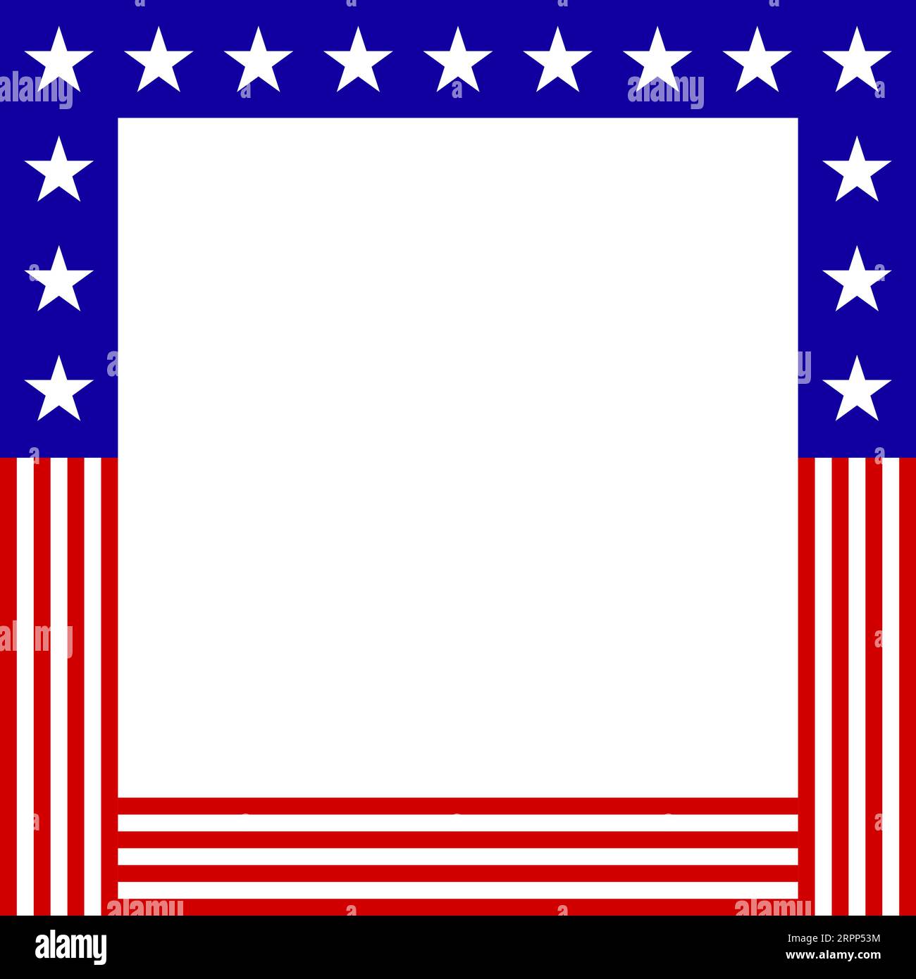 american flag square frame Stock Vector Image & Art - Alamy