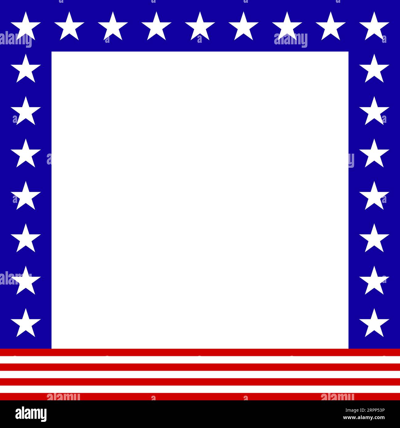 Square american flag frame Stock Vector Image & Art - Alamy