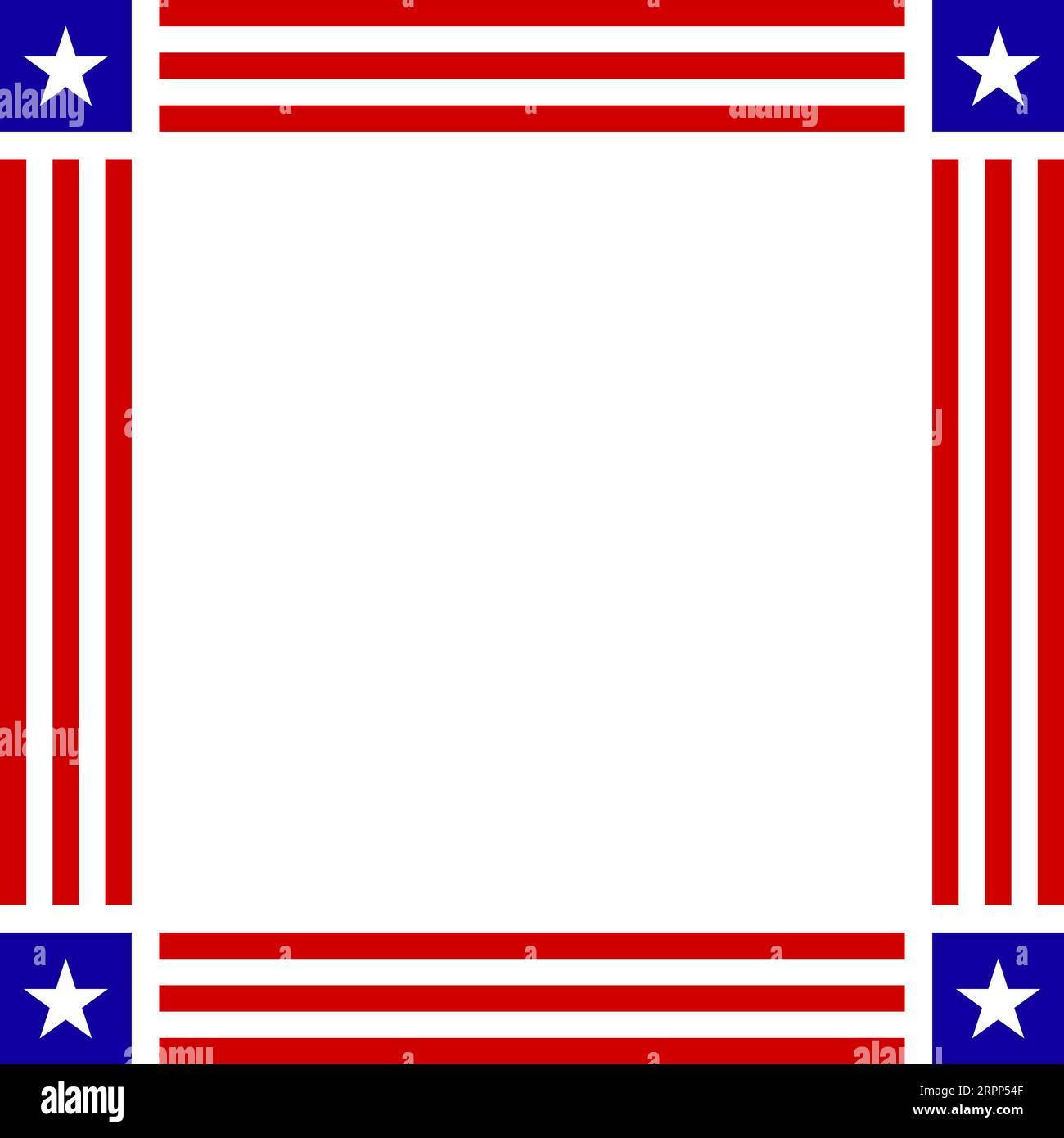Square american flag frame Stock Vector Image & Art - Alamy