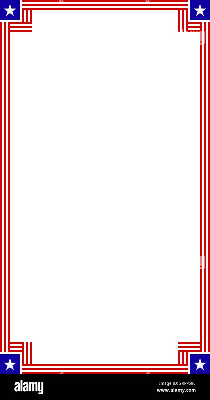american flag frame Stock Vector Image & Art - Alamy