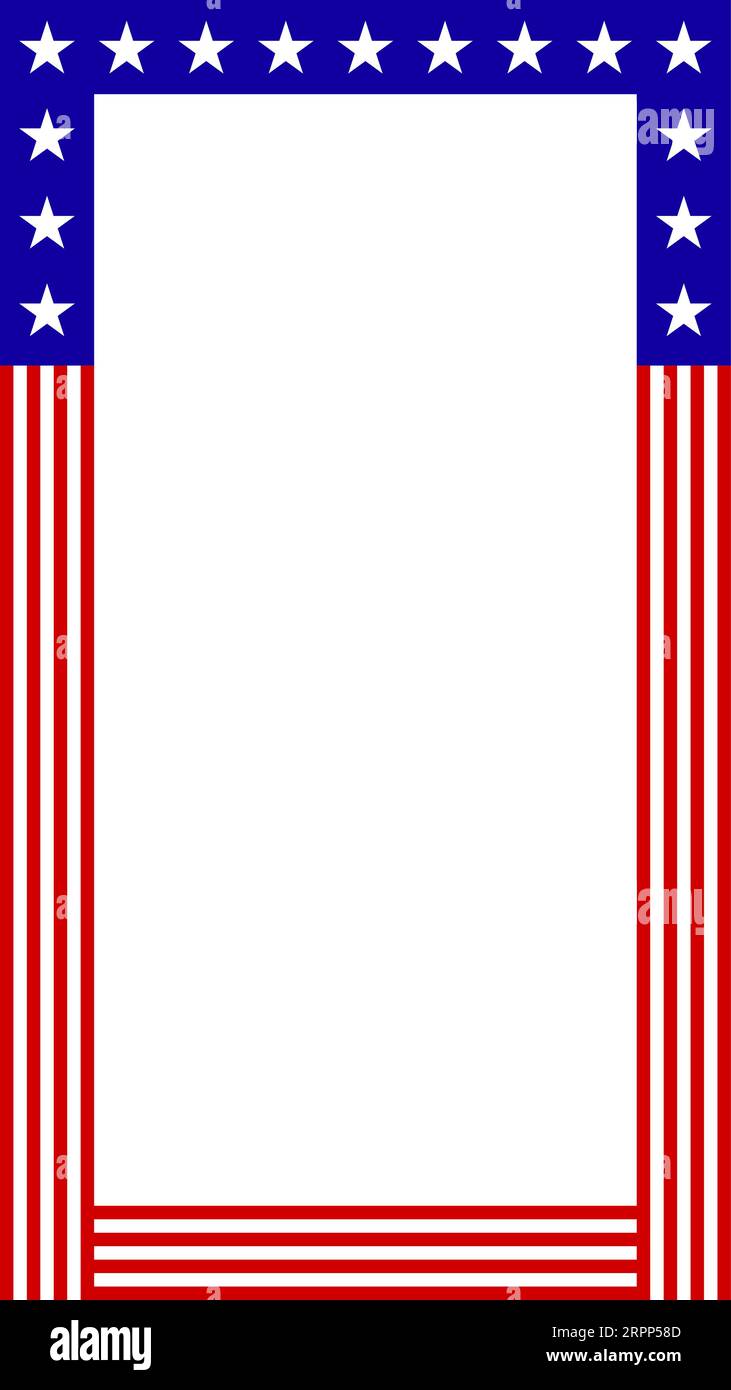 american flag frame Stock Vector Image & Art - Alamy
