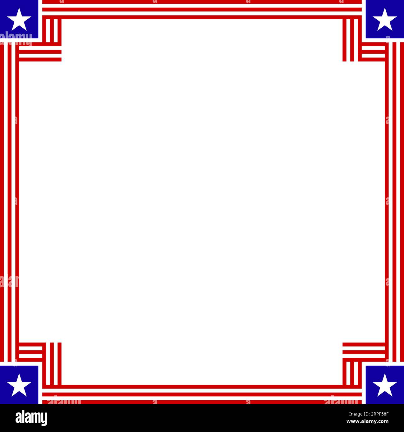 american flag square frame Stock Vector Image & Art - Alamy