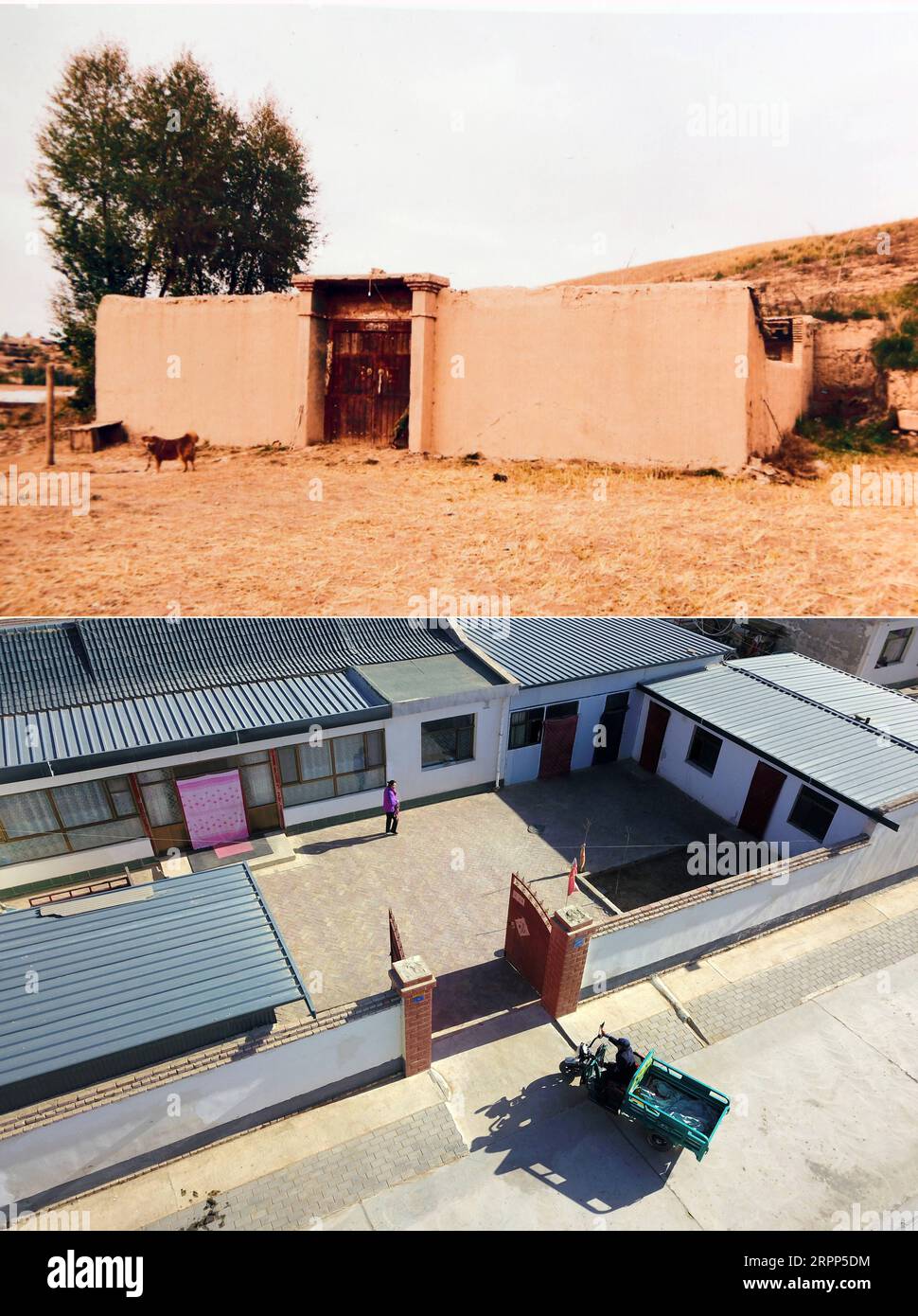 200311 -- GULANG, March 11, 2020 -- Combination photo shows the old ...