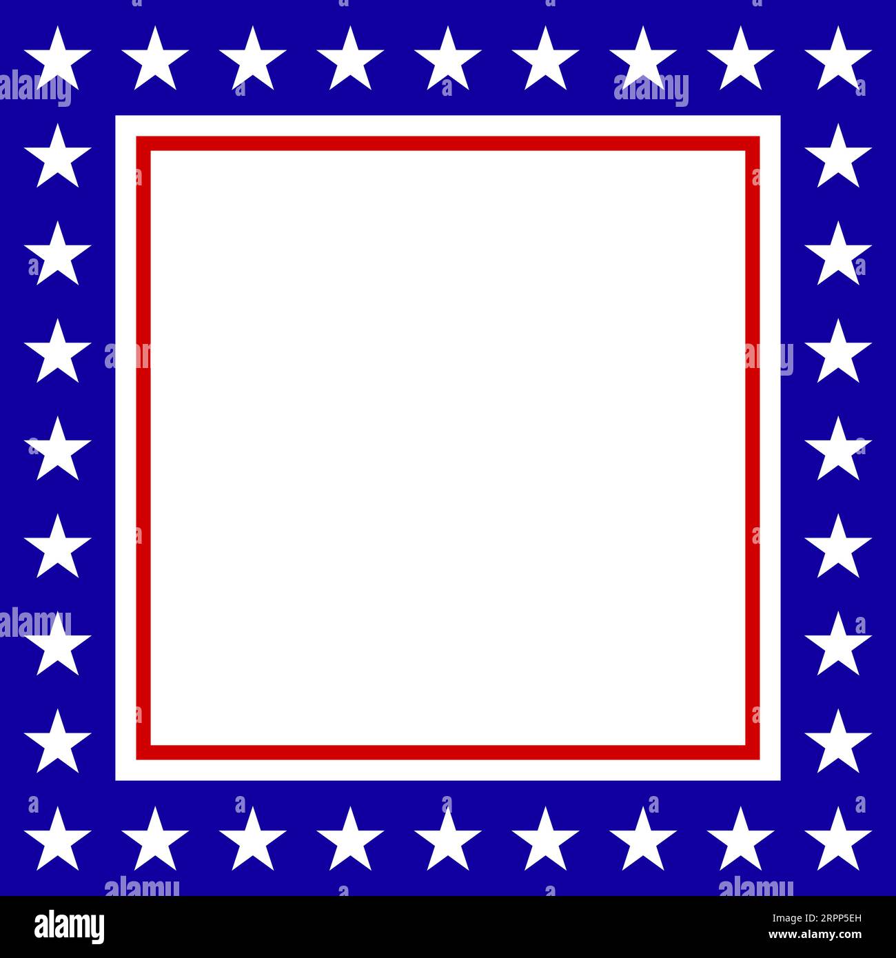american flag square frame Stock Vector Image & Art - Alamy