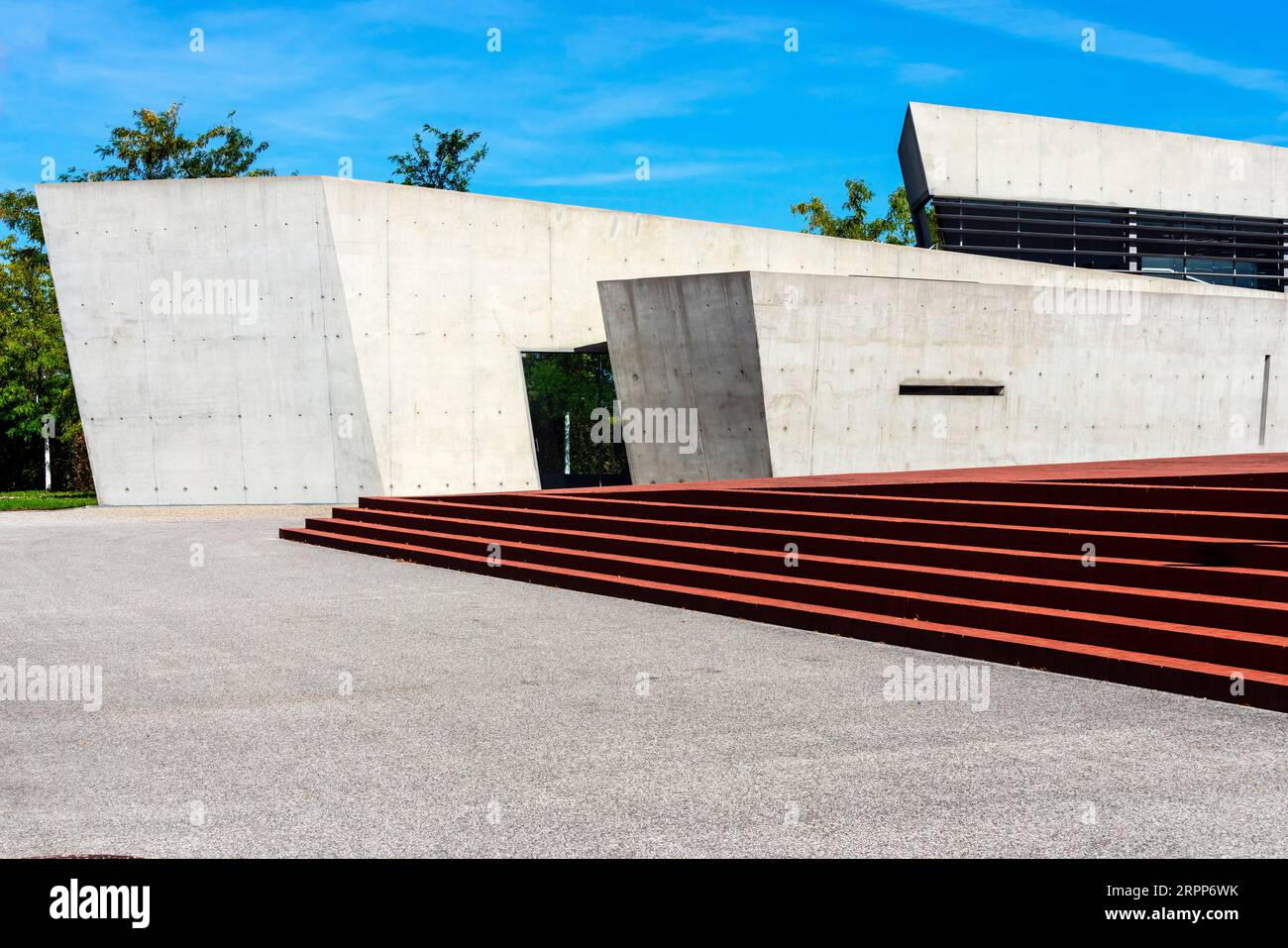 Fire Station building by architect Zaha Hadid. Vitra Campus, Weil am ...