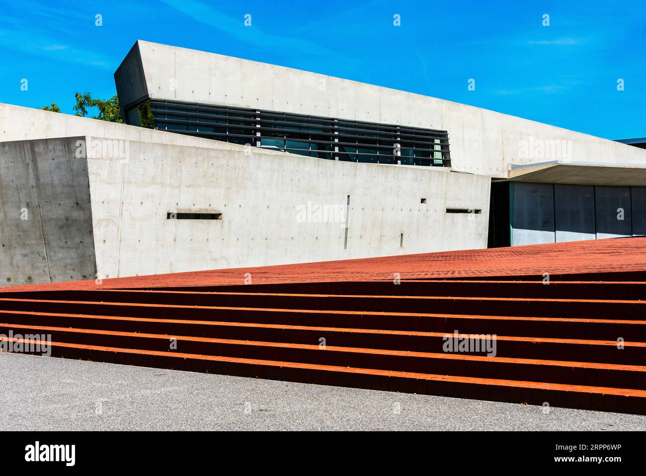 Fire Station building by architect Zaha Hadid. Vitra Campus, Weil am ...