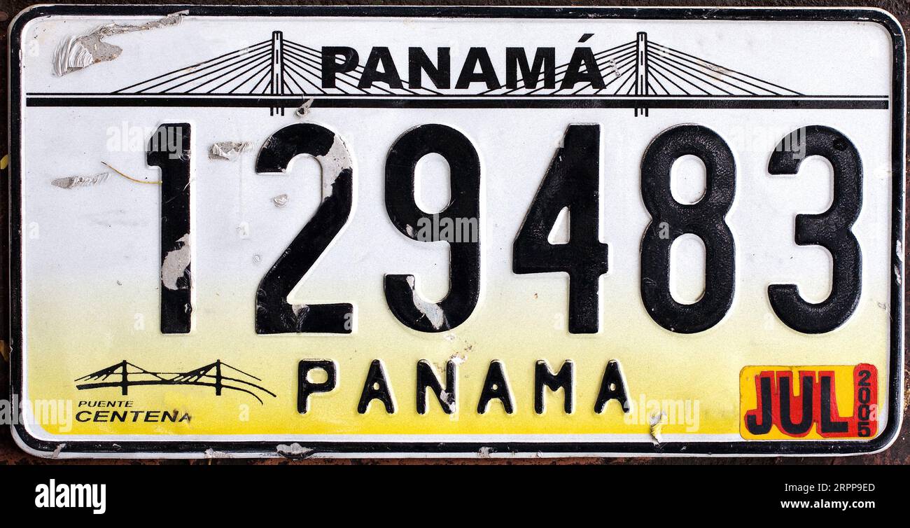 Panama vehicle registration plates hi-res stock photography and images ...