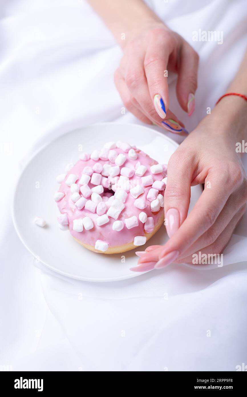 Hand with manicure hi-res stock photography and images - Alamy