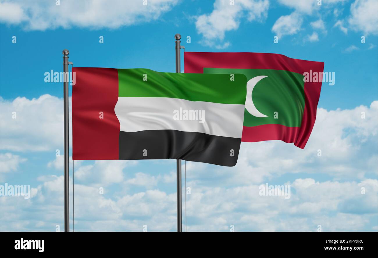 Maldives united arab emirates flag hi-res stock photography and images ...